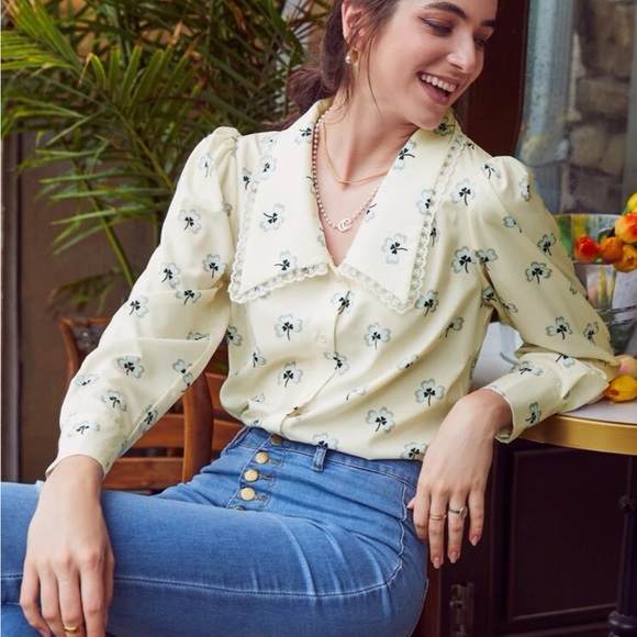 Simplee Apparel | Tops | Nwt Simplee Retro Floral Blouse | Poshmark